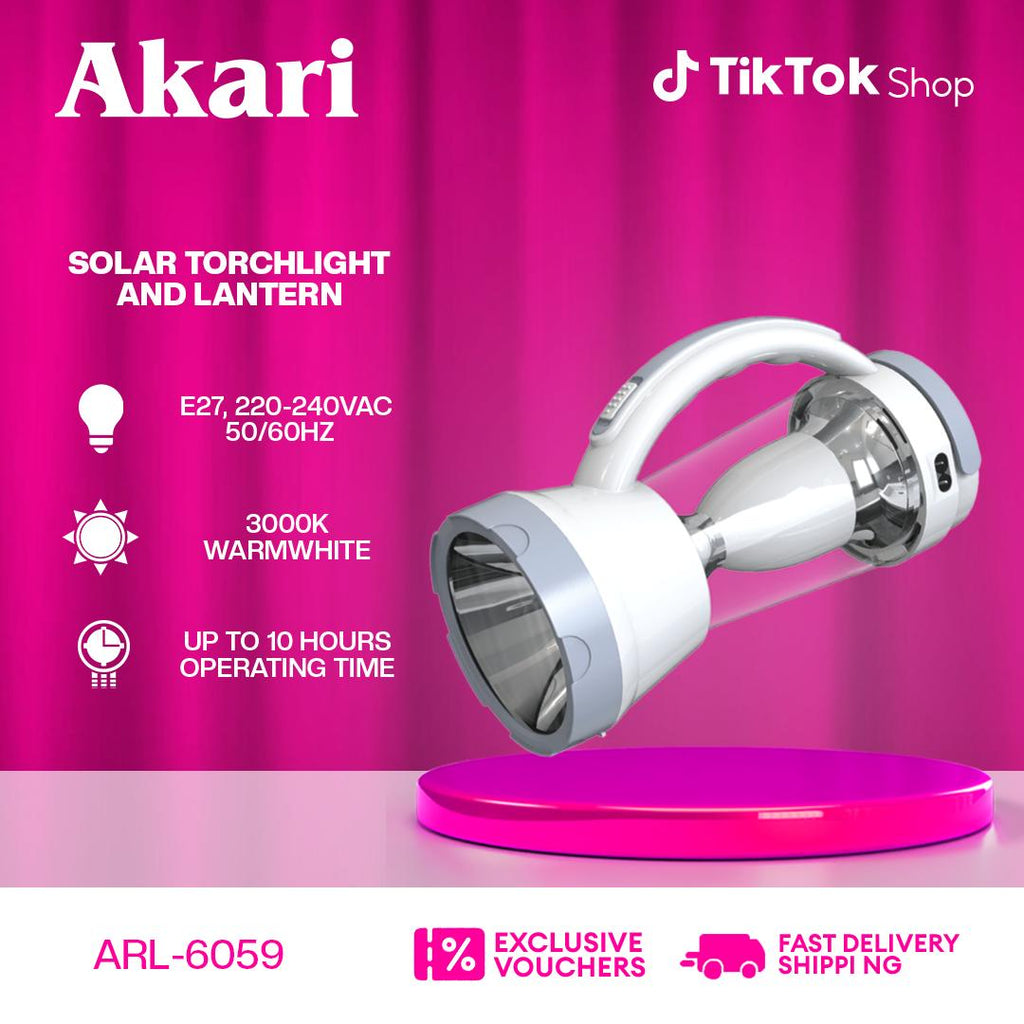 Akari Rechargeable Solar Torchlight and Lantern (ARL-6059) – Akari.store
