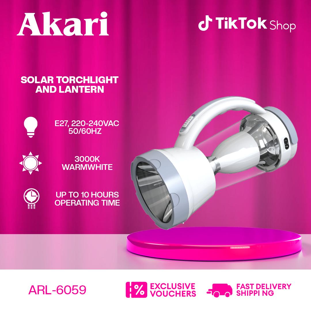 Akari Rechargeable Solar Torchlight and Lantern (ARL-6059) – Akari.store