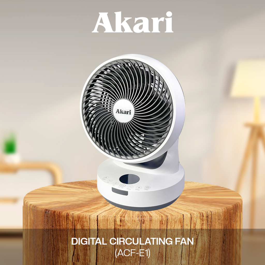 Akari Digital Circulating Fan (ACF-E1) with Free Akari Rechargeable Lu – Akari.store