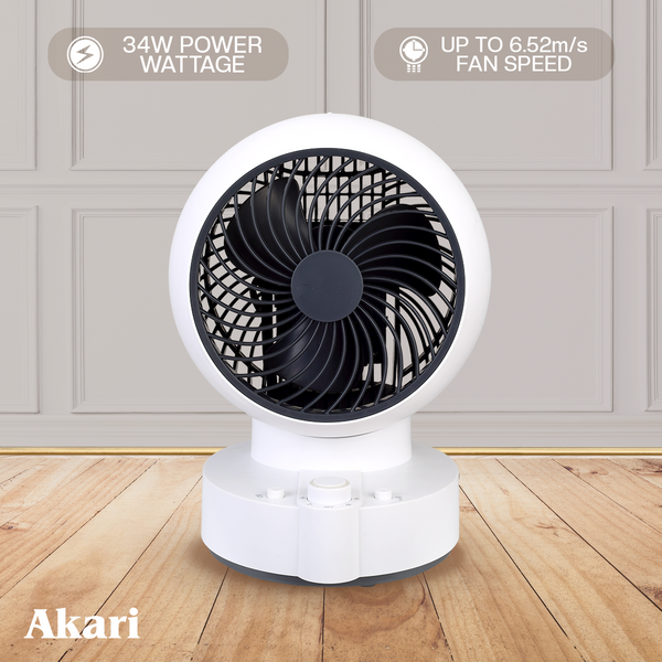 Akari Digital Air Circulating Fan (ACF-M1) with Free ARF-606 Pink ...