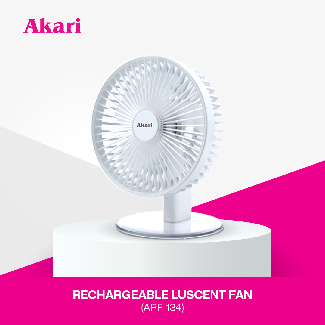 Akari Rechargeable Luscent Fan (ARF-134) – Akari.store