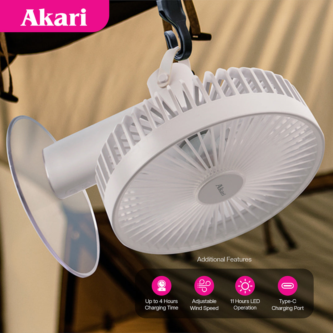 Akari Rechargeable Luscent Fan (ARF-134) – Akari.store