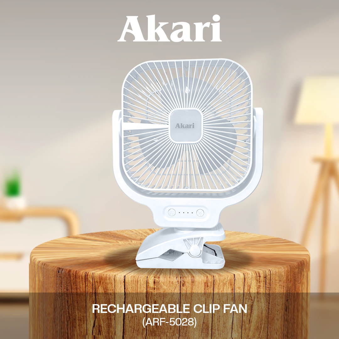 Akari 8" Rechargeable Clip Fan with Led Night Light (Arf-5028) – Akari ...