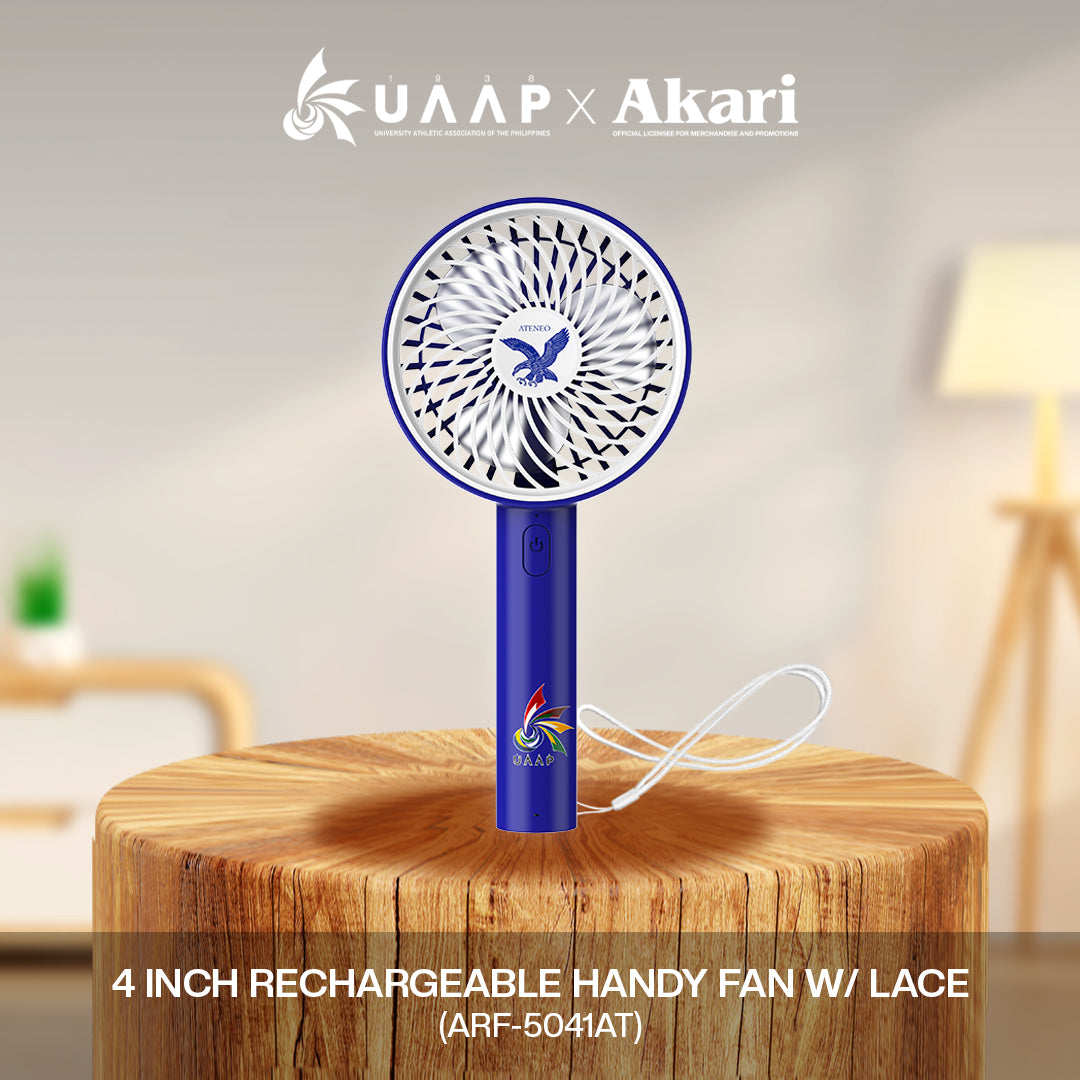 AKARI X UAAP [ ATENEO] 4" Rechargeable Handy Fan w/ Lace – Akari.store