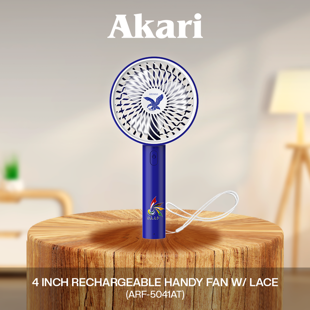 AKARI [ ATENEO] 4" Rechargeable Handy Fan w/ Lace – Akari.store