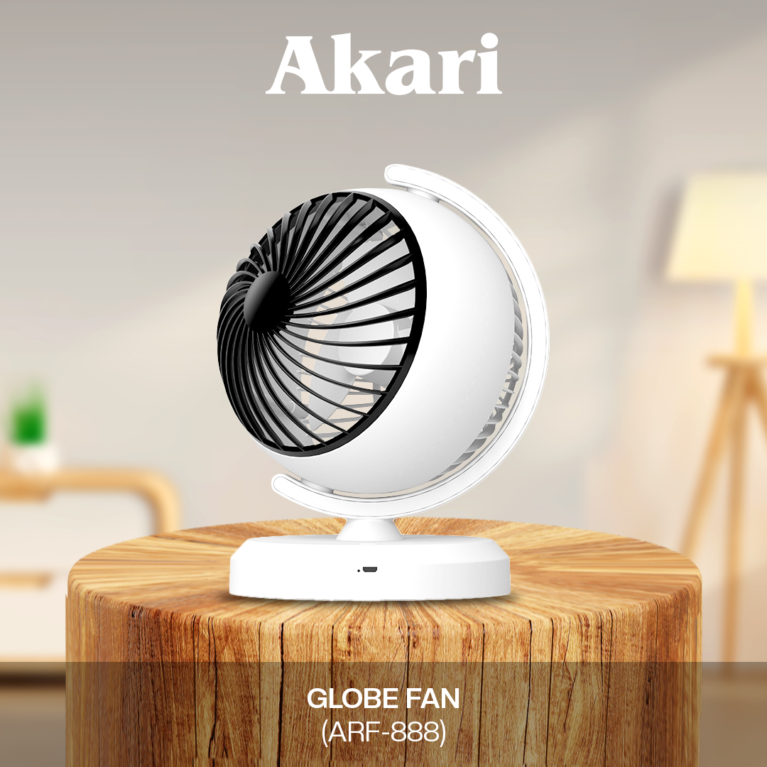 Akari Rechargeable Globe Fan (ARF-888) – Akari.store
