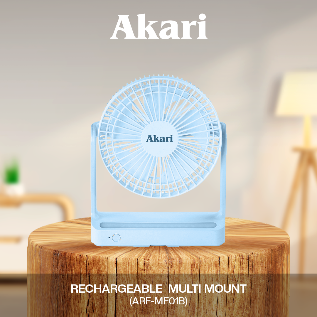 Akari Rechargeable Multi Mount Fan (ARF-MF01) – Akari.store