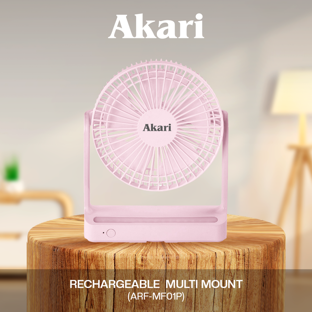 Akari Rechargeable Multi Mount Fan (ARF-MF01) – Akari.store