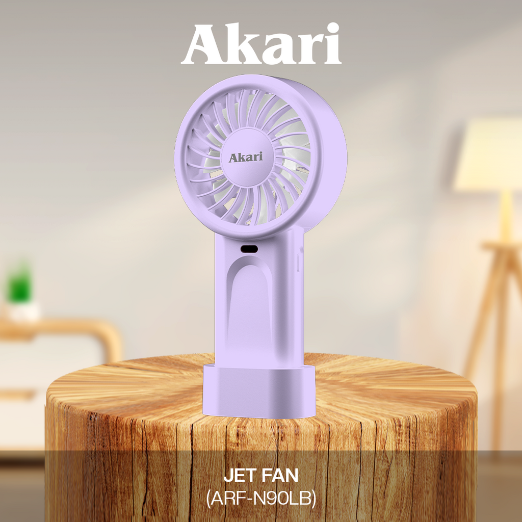 Akari Rechargeable Jet Fan (ARF-N90) PERSONALIZED LABEL – Akari.store
