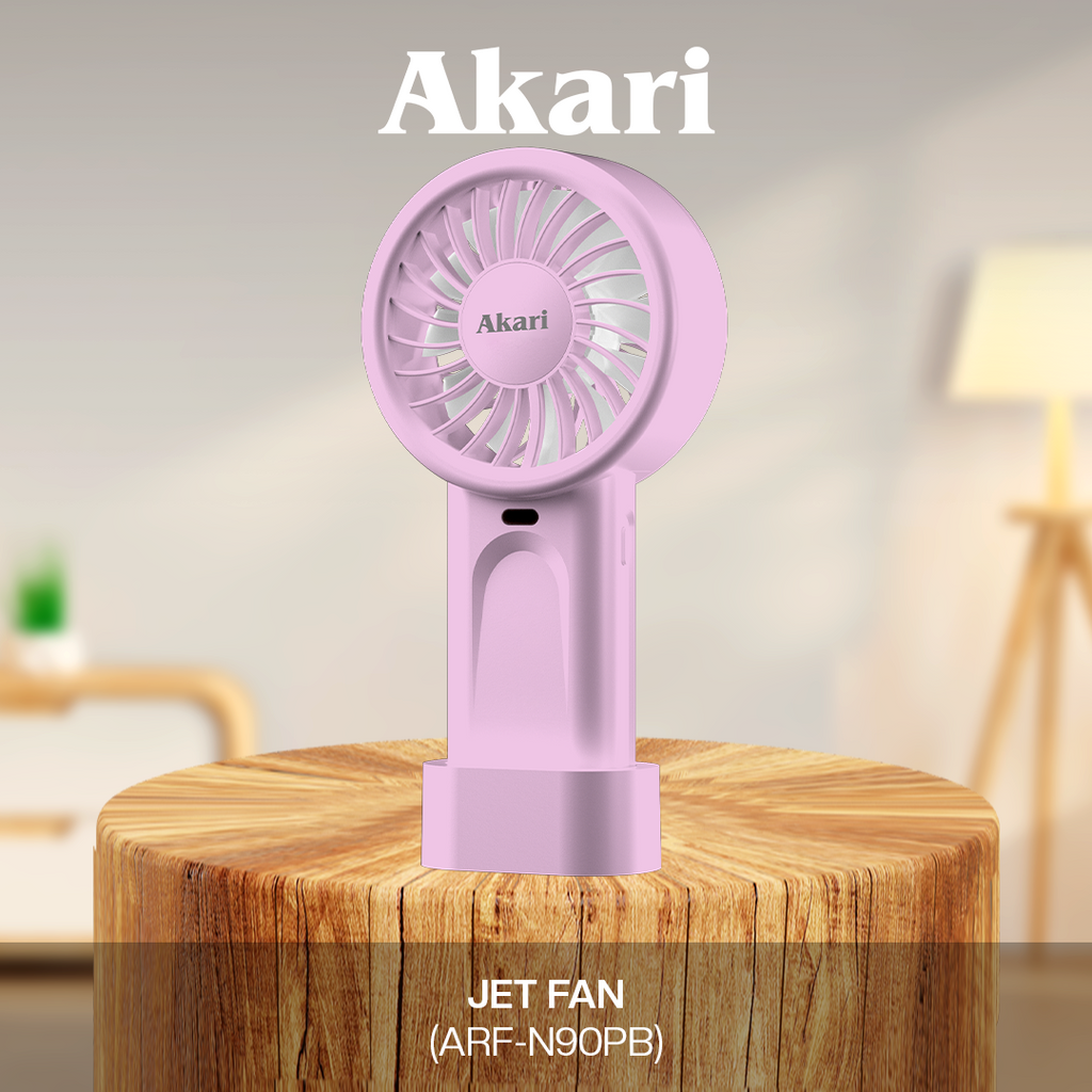 Akari Rechargeable Jet Fan (ARF-N90) PERSONALIZED LABEL – Akari.store