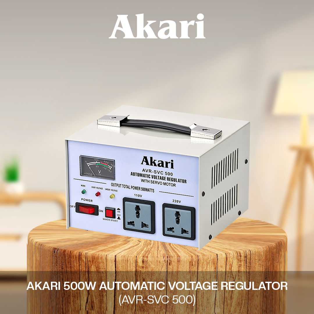 Akari 500WAutomatic Voltage Regulator (AVR-SVC 500) – Akari.store