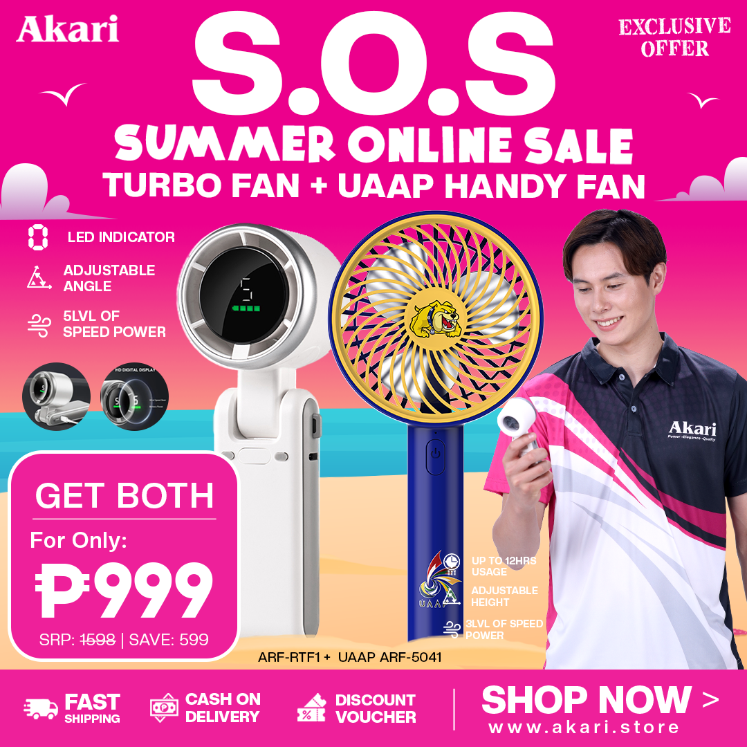 RANwithAKARI : Akari Rechargeable Turbo Handy Fan + [ NU ] 4" Recharge ...