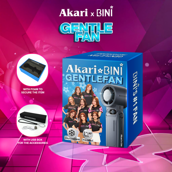 AkarixBini : Akari Rechargeable Gentle Fan (ABF-JF168GY) Grey – Akari.store