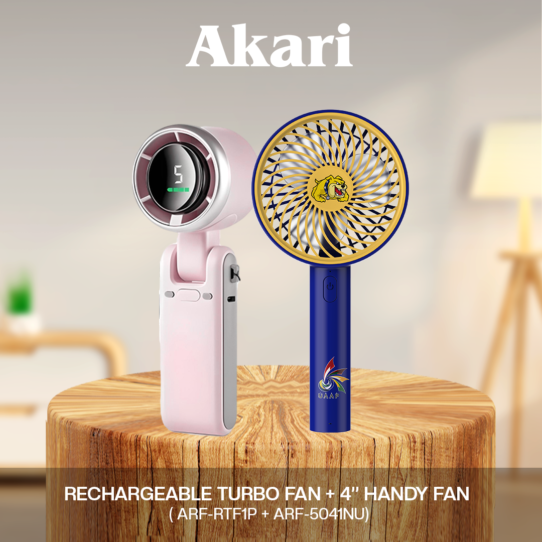 RANwithAKARI : Akari Rechargeable Turbo Handy Fan + [ NU ] 4" Recharge ...