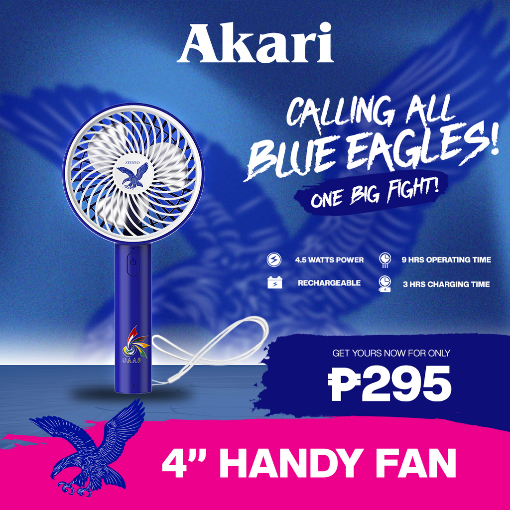 AKARI [ ATENEO] 4" Rechargeable Handy Fan w/ Lace – Akari.store
