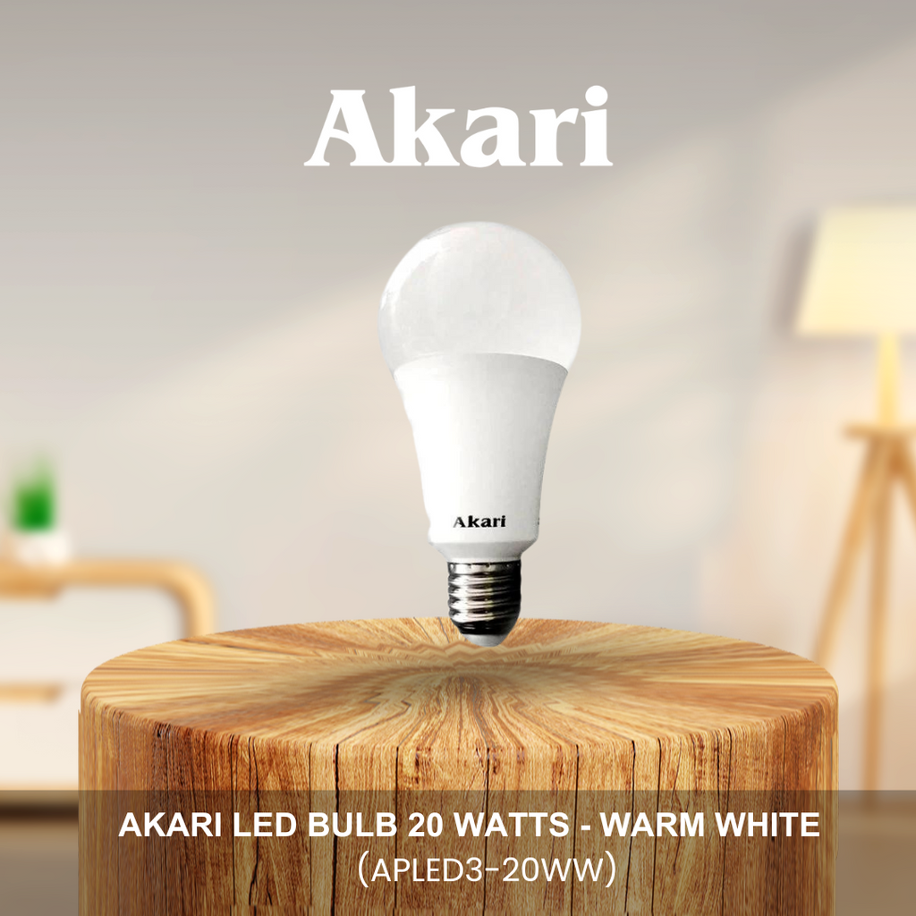 Akari LED Bulb 20 Watts - Warm White (APLED3-20WW) – Akari.store