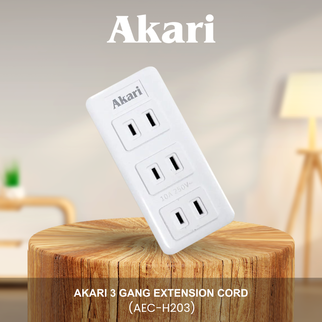 Akari 3 Gang Extension Cord (AEC-H203) – Akari.store