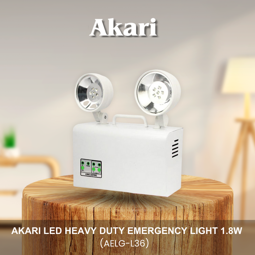 Akari LED Heavy Duty Emergency Light 1.8W (AELG-L36) – Akari.store