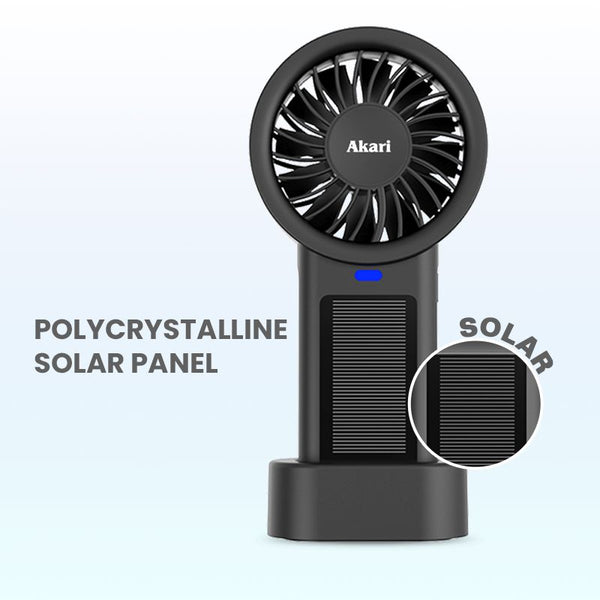 Akari Rechargeable Solar Jet Fan (ARF-NS95B) – Akari.store