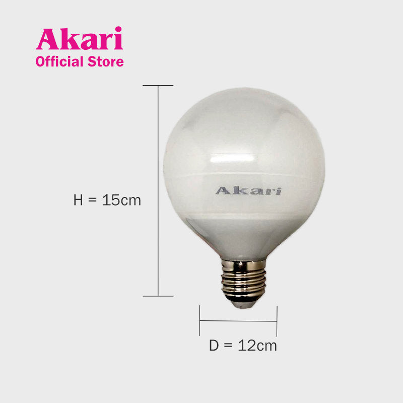 Akari LED Globe Bulb 17 Watts - Daylight (ALED-GB17DL) – Akari.store