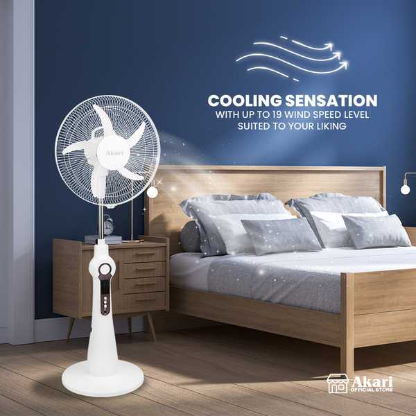Akari 18” 40W Rechargeable Stand Fan with Digital Display (ARSF-5538F ...