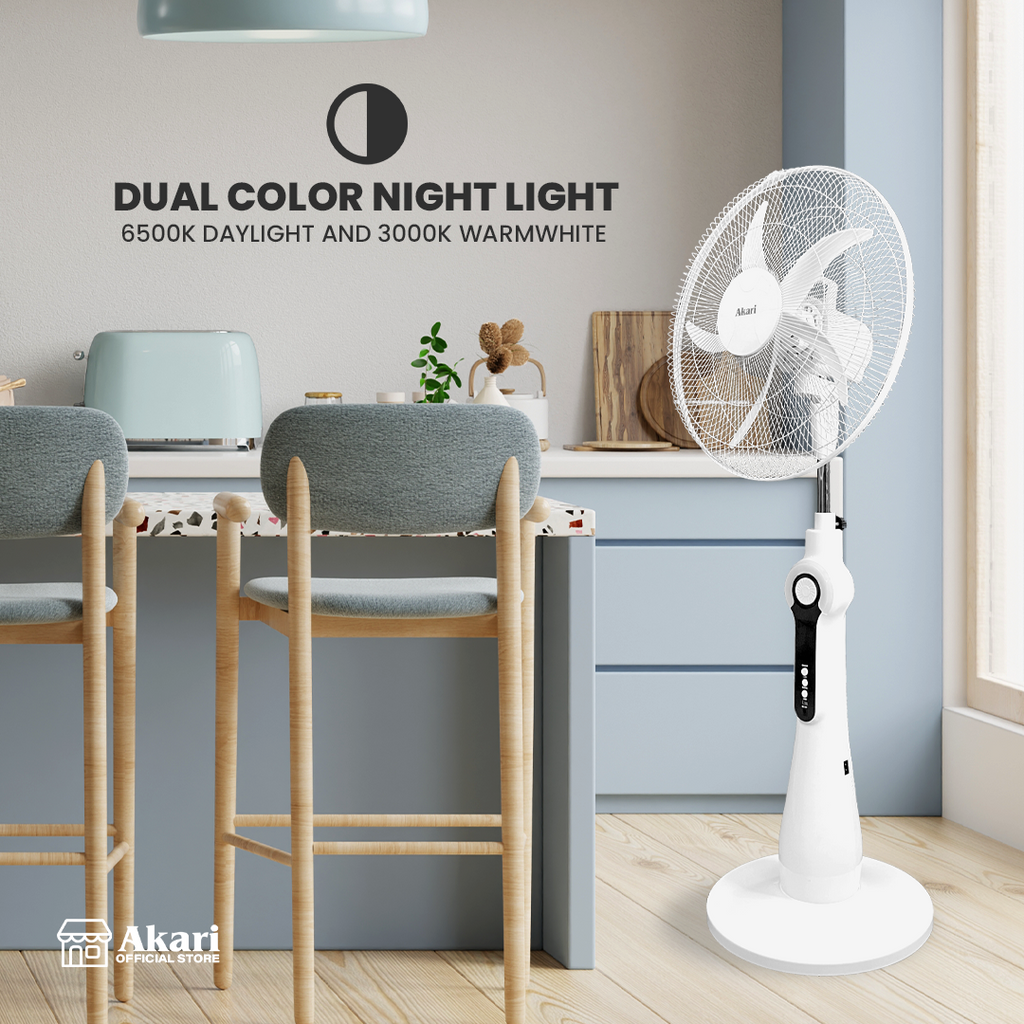 Akari 18” 40W Rechargeable Stand Fan with Digital Display (ARSF-5538F ...
