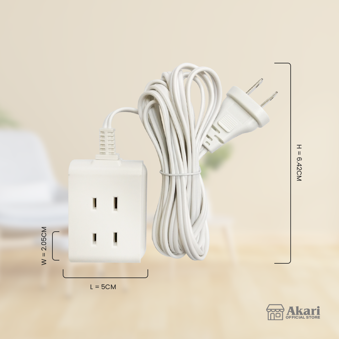 Akari 2 Gang Extension Cord with 3 Meters Cable (AEC-8802N) – Akari.store