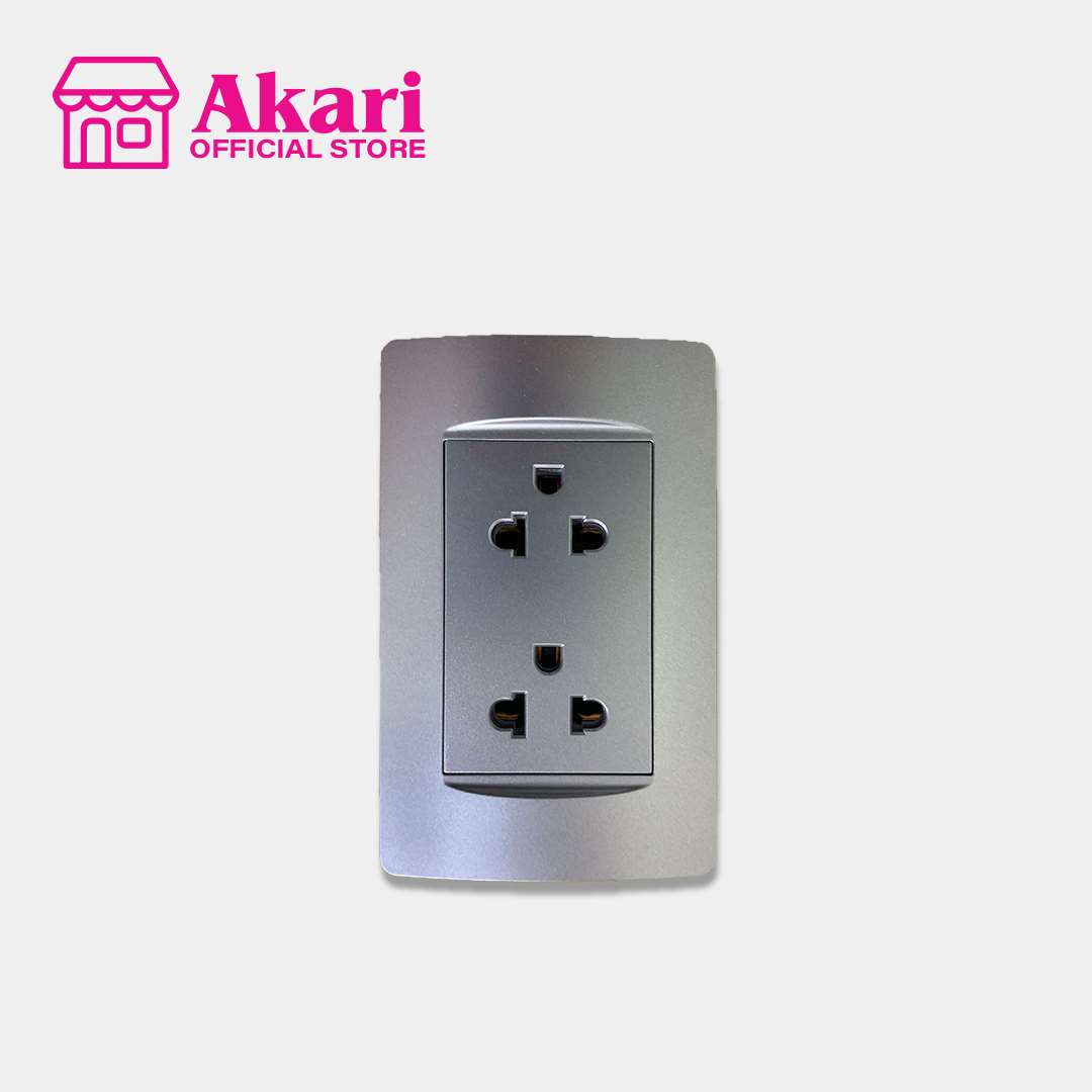 Akari Universal Duplex Outlet with Grounding (AWD-Z8201(S)) – Akari.store
