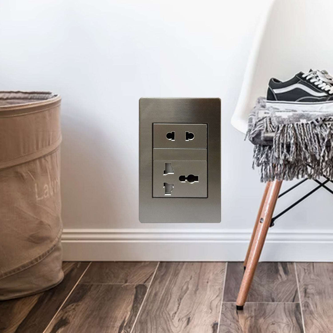 Akari Aircon Outlet Multipurpose Outlet With 1 Gang Universal - Steel ...