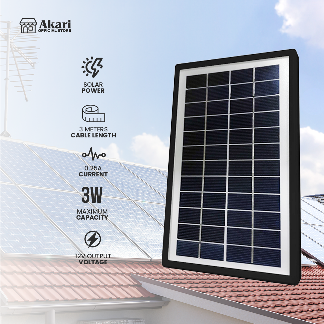 Akari Mini Solar Panel (ASP-12V3W) – Akari.store