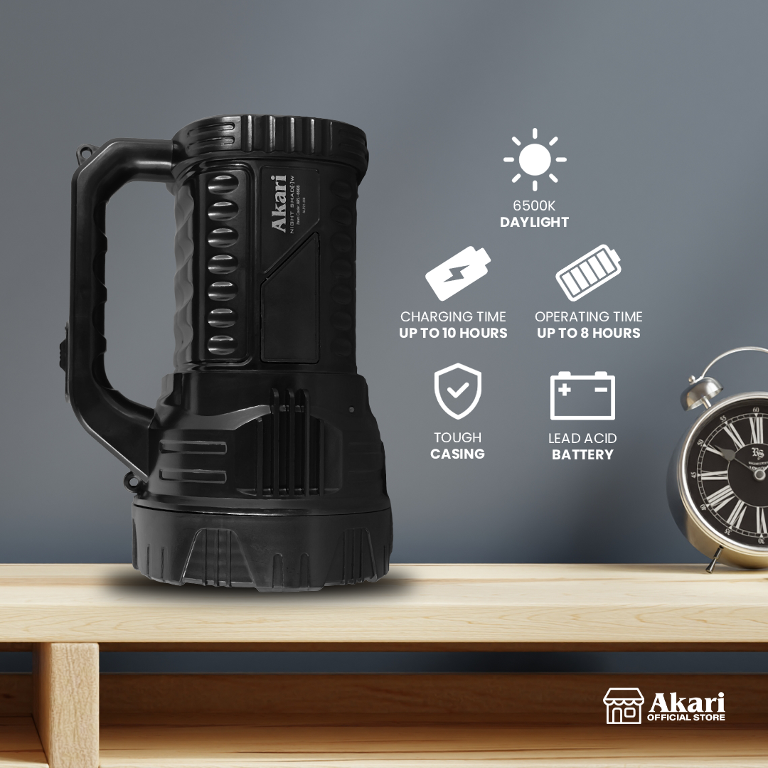 Akari Rechargeable 15W Portabeam Searchlight (ARL-6608) – Akari Store ...